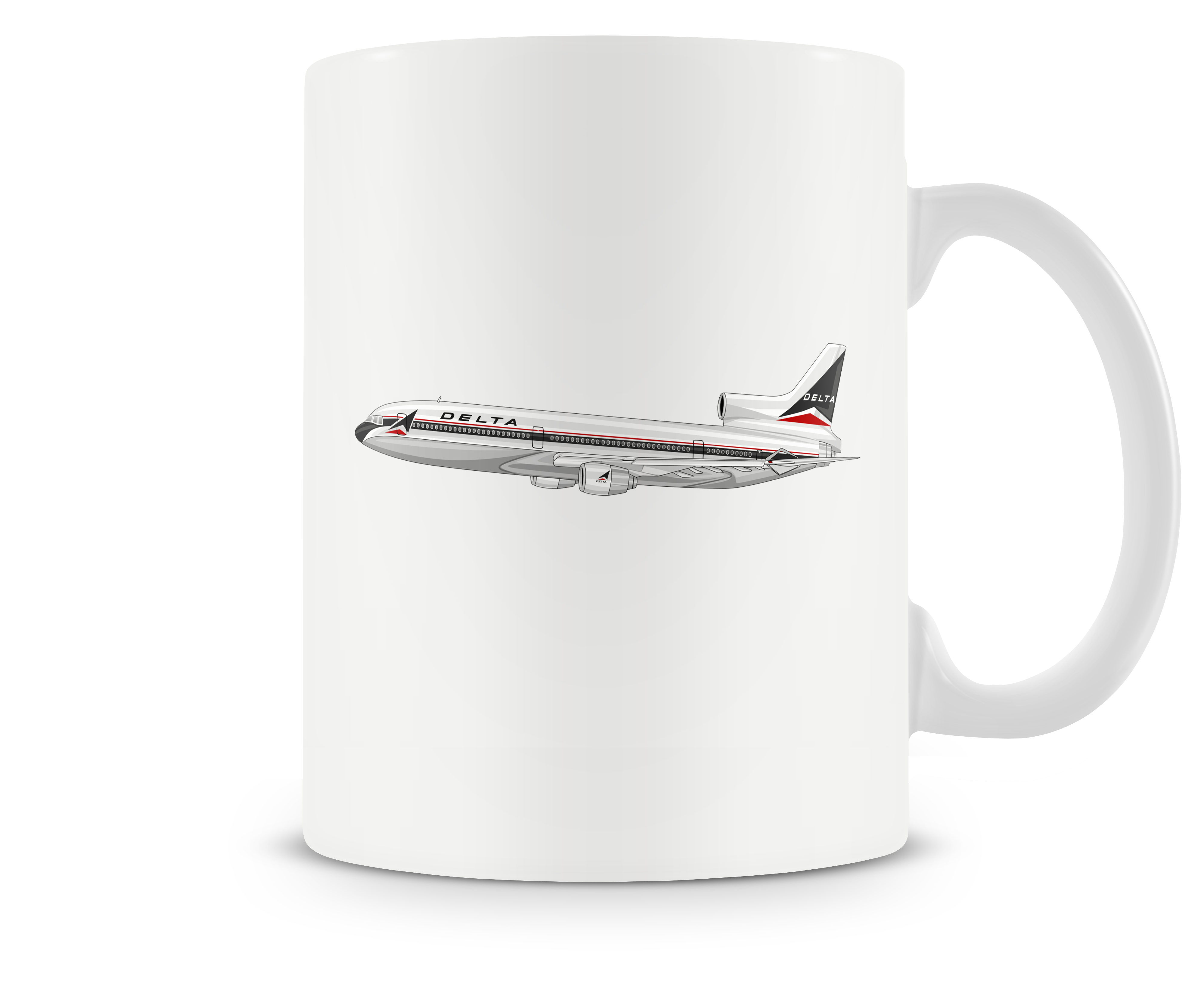 Delta Airlines Lockheed L-1011 Mug - known as the 'L-1011' it failed.